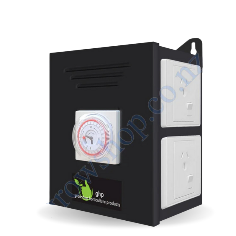 Timer Box 4 Outlet - Heavy Duty Timer with 4 Switched Power Outlets